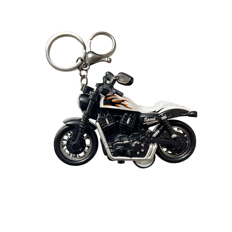 Cartoon Mini Motorcycle Pull-back Toy Keychain – 2Tactic